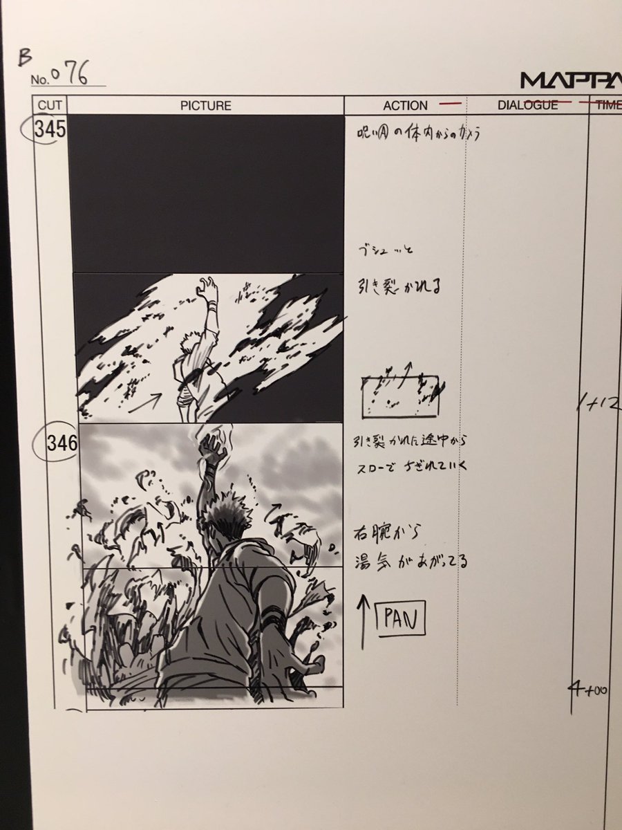 Storyboard de Jujutsu Kaisen impressiona | Você Sabia Anime